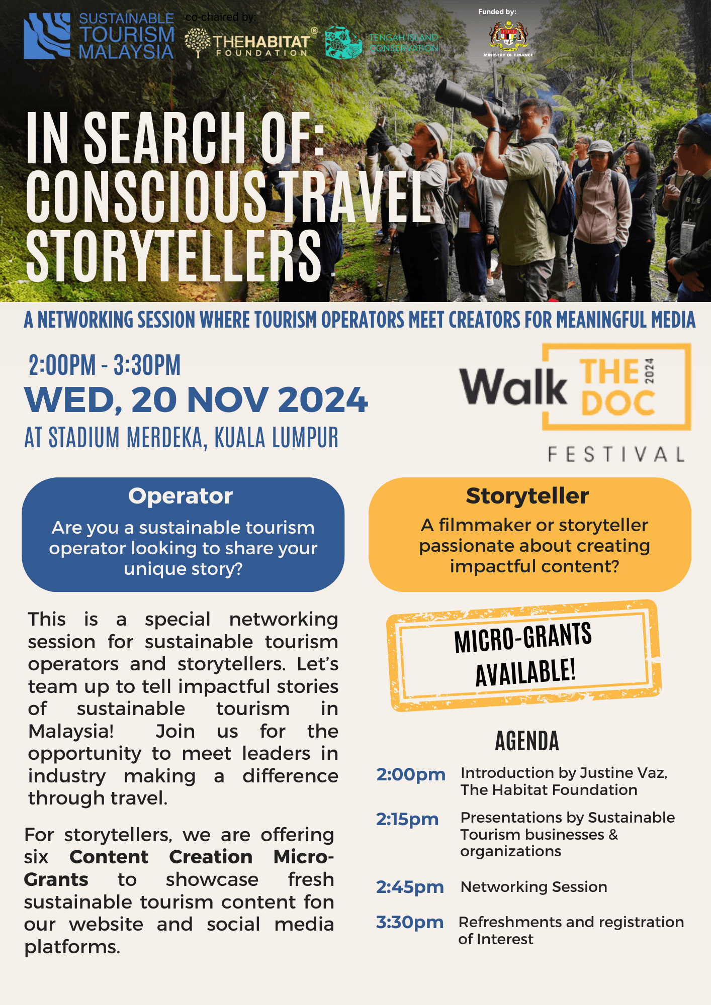 Networking Session at Walk the Doc Festival - Sustainable Tourism Malaysia